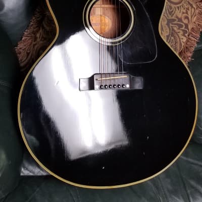 Greco - Acoustic Jumbo - 404B -1975 - Black | Reverb