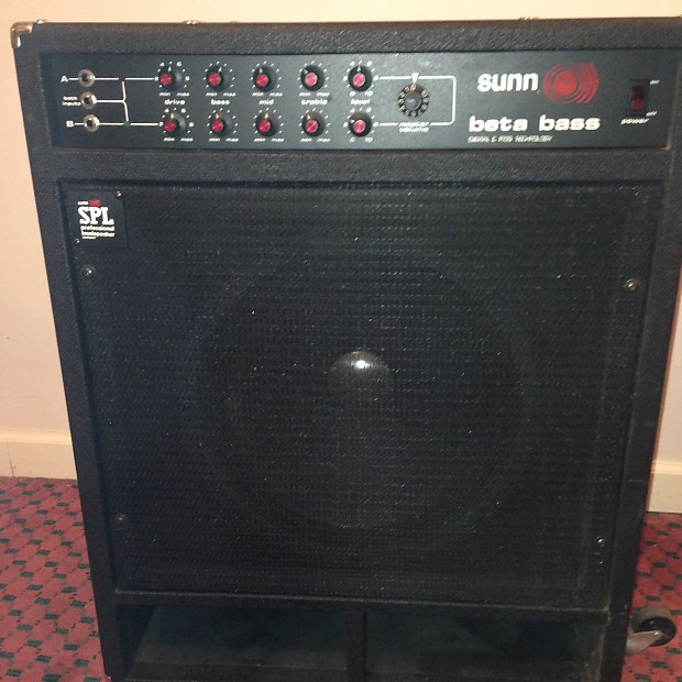 NICE Vintage SUNN BETA Bass Red Face SPL (Sunn Professional | Reverb