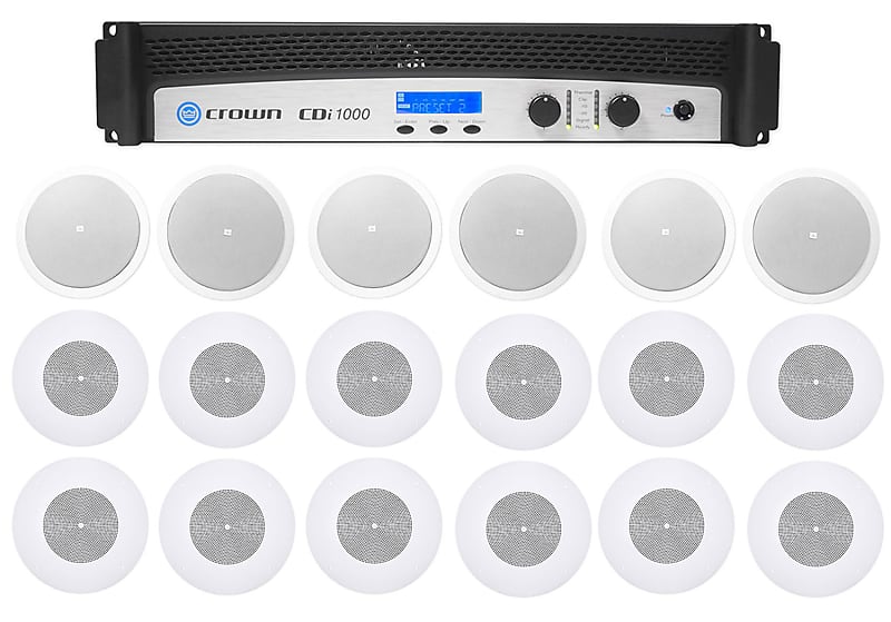 Crown CDi1000 500w 70V Commercial Amplifier+6 Front+12 | Reverb