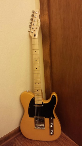 Squier Affinity Telecaster Alder Butterscotch String Thru | Reverb