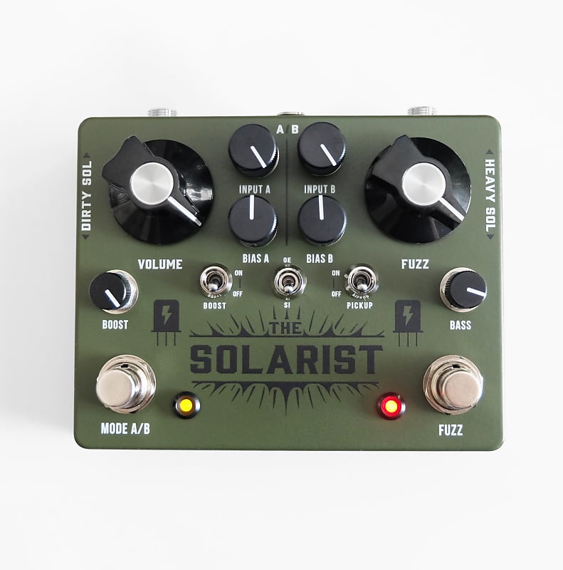 The Solarist Green Fuzz Face Sun Face Style Germanium/Silicon | Reverb