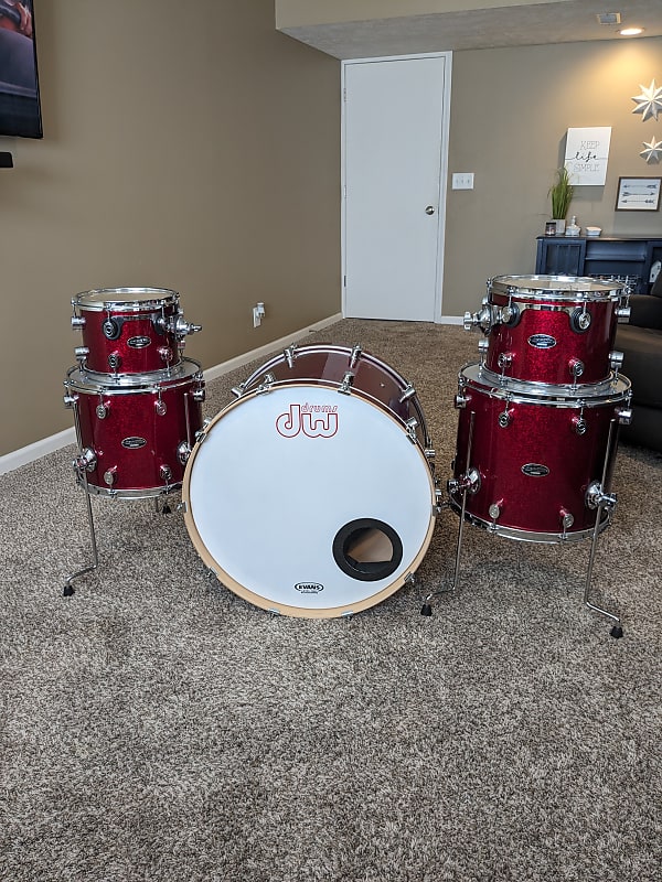 PDP CX Red Sparkle Drum Set | Reverb