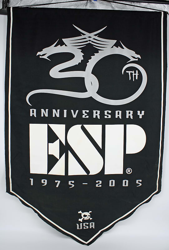 ESP 30th Anniversary Banner 2005 Black | Reverb