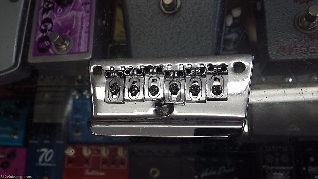 Danelectro / Silvertone Intonatable Replacement Bridge - | Reverb