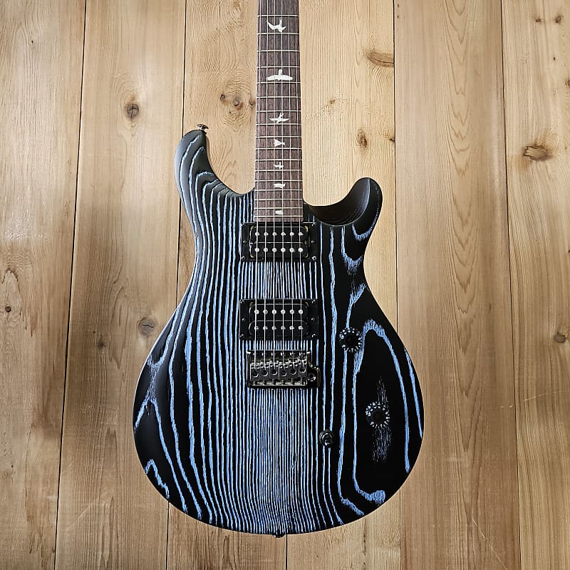 PRS SE Swamp Ash CE 24 Sandblasted 2024 - Sandblasted Blue | Reverb