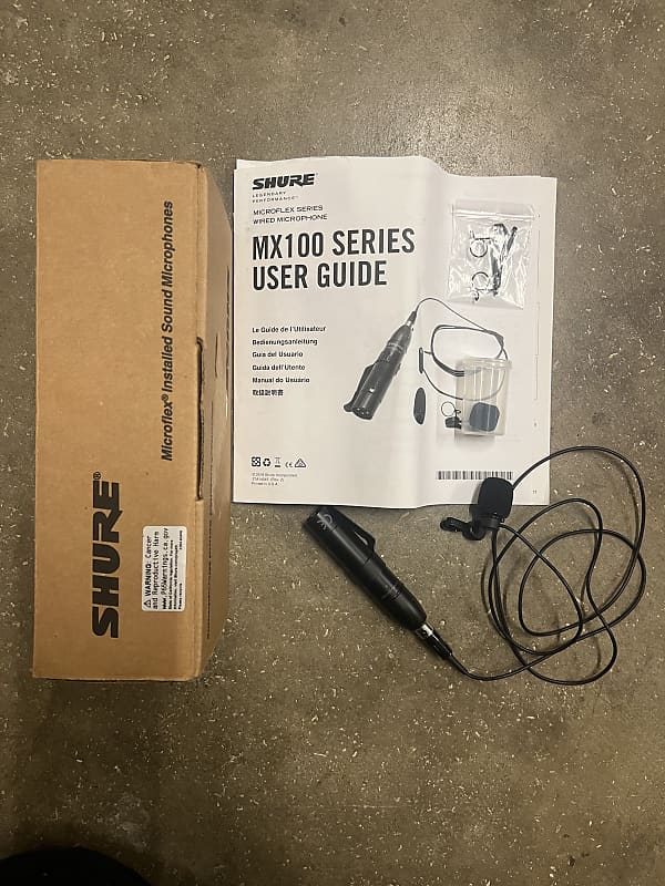 Shure MX-185 Micro Mini Lav Condenser Mic 2010’s - Black | Reverb