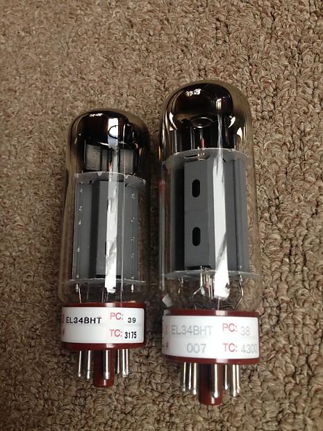 Ruby EL34 BHT Tubes (2) Ruby | Reverb