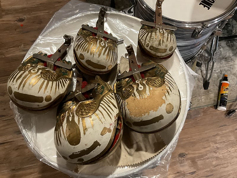 Ludwig Vintage Carved Temple Blocks 1920’s/ 30’s - Painted | Reverb