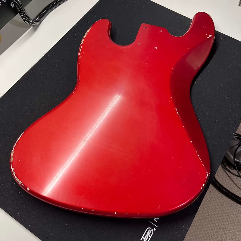 MJT Bass Body - Candy Apple Red | Reverb