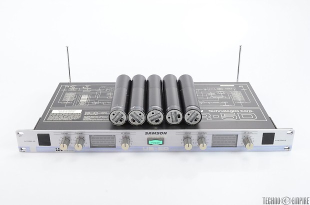 SAMSON UR-5D Dual UHF Diversity Receiver & FIVE UH-5 Wireless | Reverb