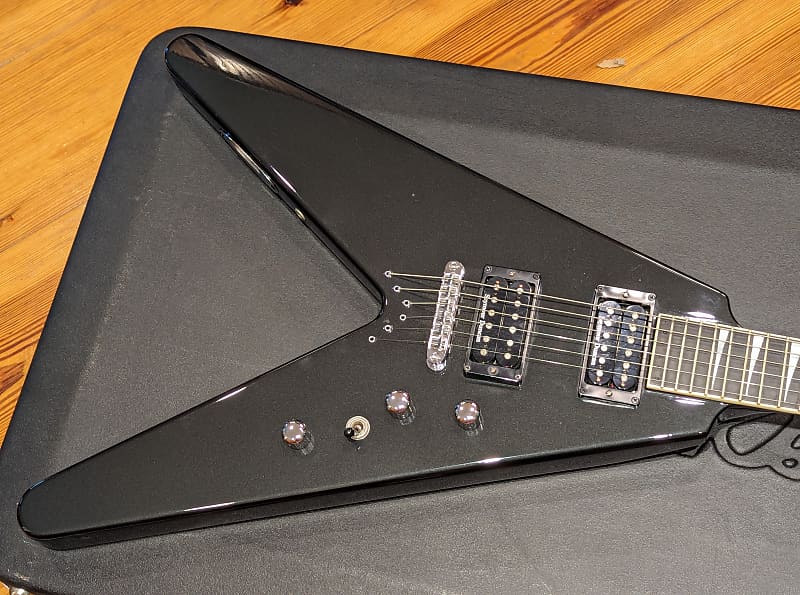 Jackson 2001 USA Y2KV Dave Mustaine Pearl Black Guitar | Reverb