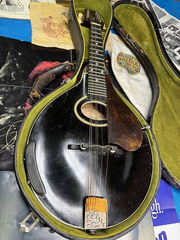 Gibson SNAKE HEAD "A" 1920's - Black SR-11-96 | Reverb