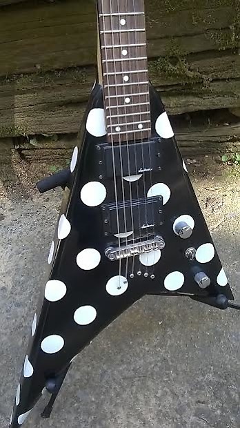 Jackson JS30RR Randy Rhoads 2004 Custom Polka Dot Finish | Reverb