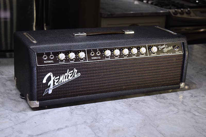 Fender Bandmaster Head 1963 :: Blonde Not Blackface - Not | Reverb