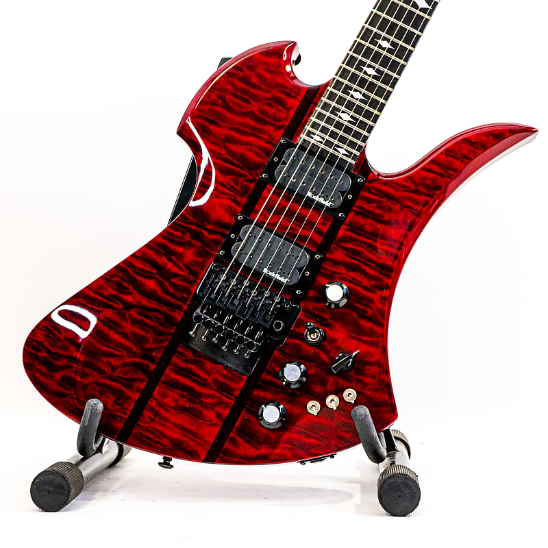 B.C. Rich Mockingbird Legacy Trans Red Flame w/ Versatile | Reverb