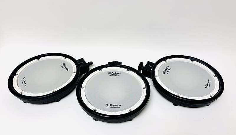 Roland Pad Set of 3 Black PDX-8 8” Mesh Tom for Kit | Reverb