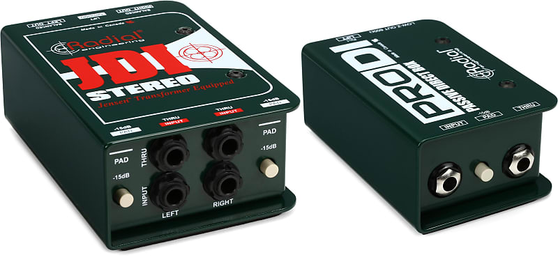 Radial JDI Stereo - Jensen Equipped 2-channel Passive | Reverb
