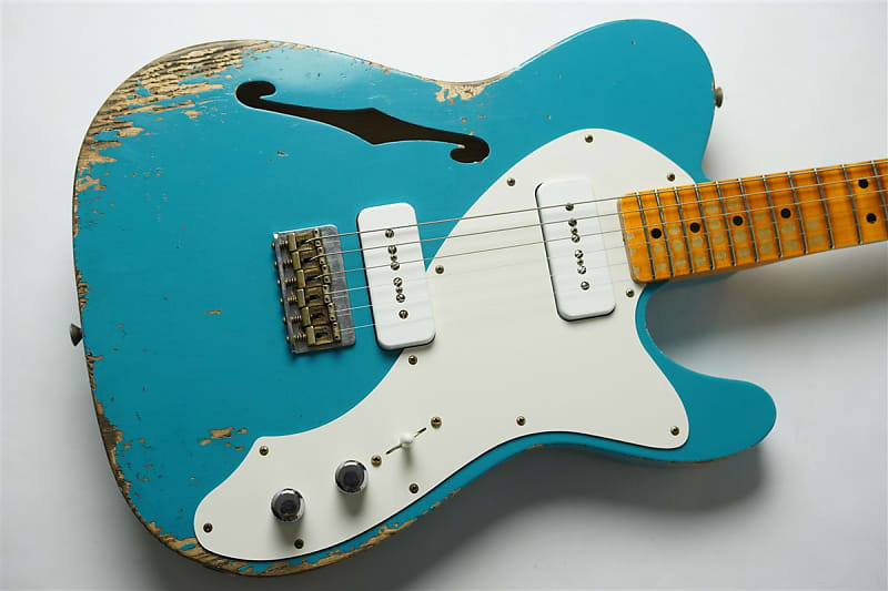 Fender Custom Shop 50s Telecaster Thinline P-90 Heavy Relic | Reverb