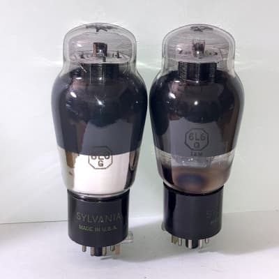 Early 1950's Sylvania 6L6G Tubes, Matched Pair, NOS | Reverb UK