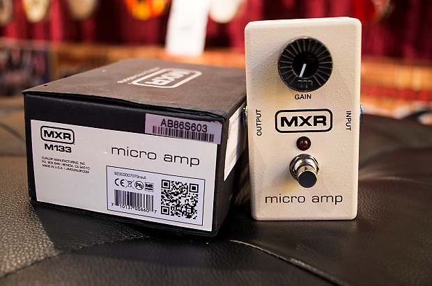 MXR Micro Amp Boost Electric Guitar Effects Pedal | Reverb