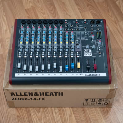 Allen & Heath ZED-60-14FX 14-Channel Mixer w/ 60mm Faders, | Reverb