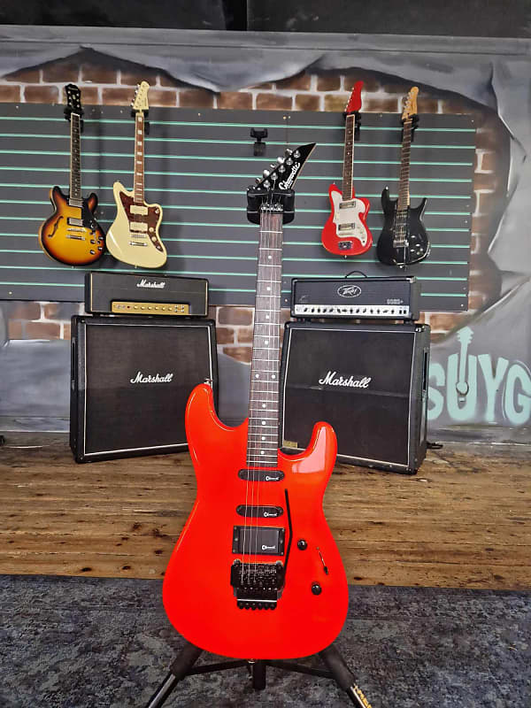Charvette By Charvel 250 Dayglo Orange circa.1990’s Electric | Reverb