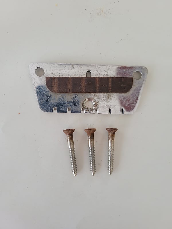 1950's-60's Danelectro Electric Guitar Chrome Bridge Assembly | Reverb