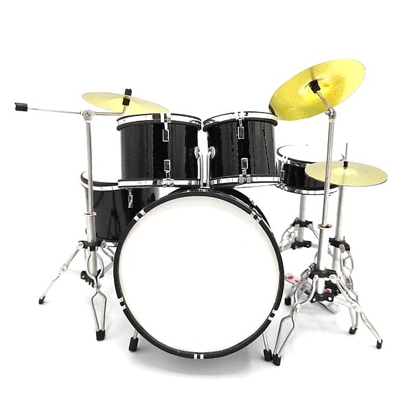 Miniature Drum Kit Black Model | Reverb