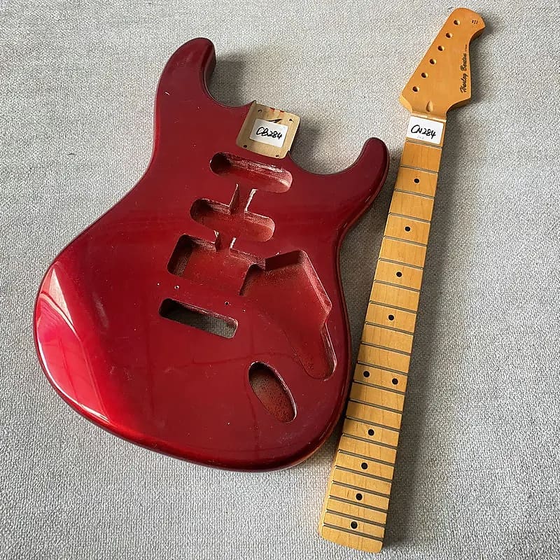 SSH Guitar Stratocaster Strat Style Body with Maple Neck | Reverb