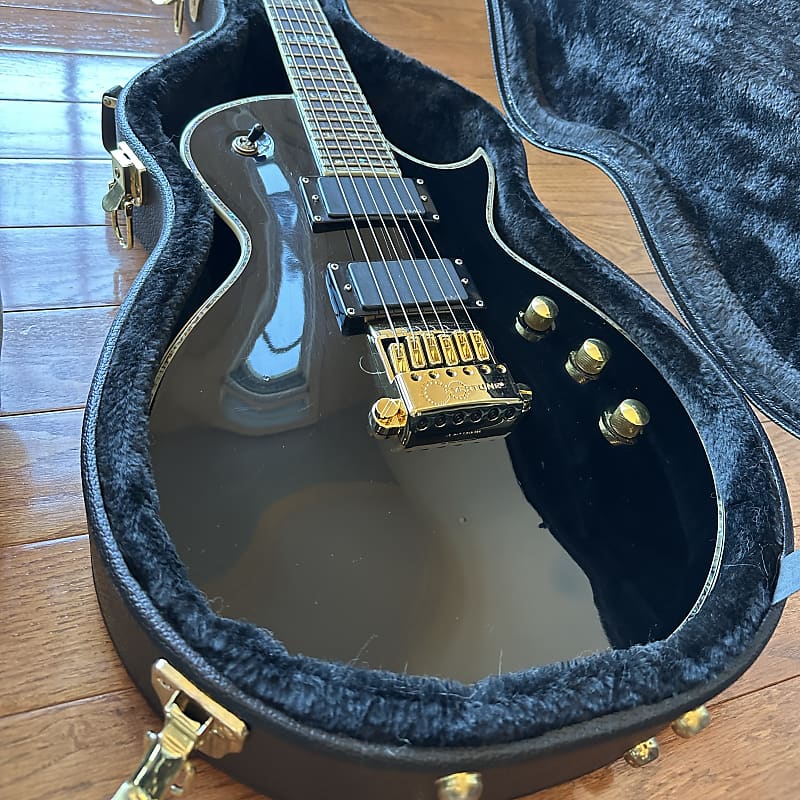 2004 ESP LTD EC-1000 Deluxe Evertune Bridge - Black | Reverb