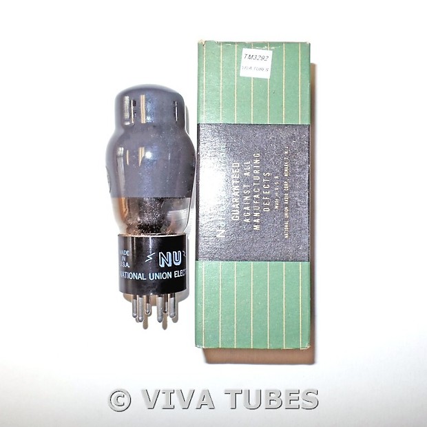 NOS NIB NU National Union USA 6B5 Black Plate [] Get Smoked | Reverb