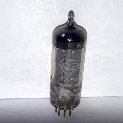 1958 Mullard Blackburn 6V4 EZ80 Rectifier Tube, NOS Testing | Reverb