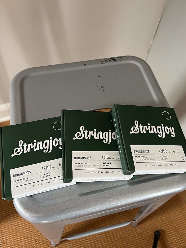Stringjoy Broadways Pure Nickel Electric Guitar Strings - | Reverb