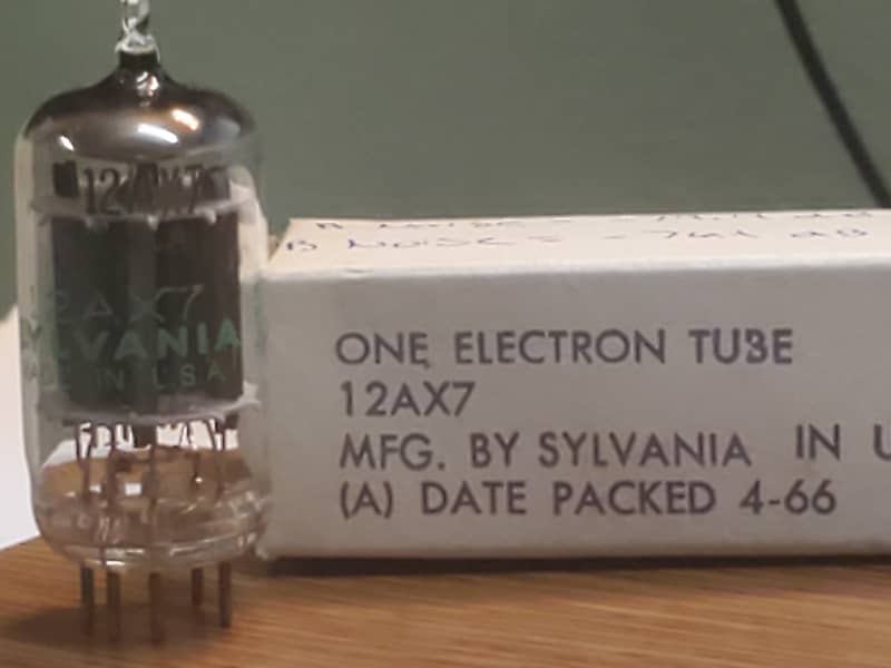 12AX7 Sylvania long plate/halo getter NOS/NIB 1966 Military | Reverb