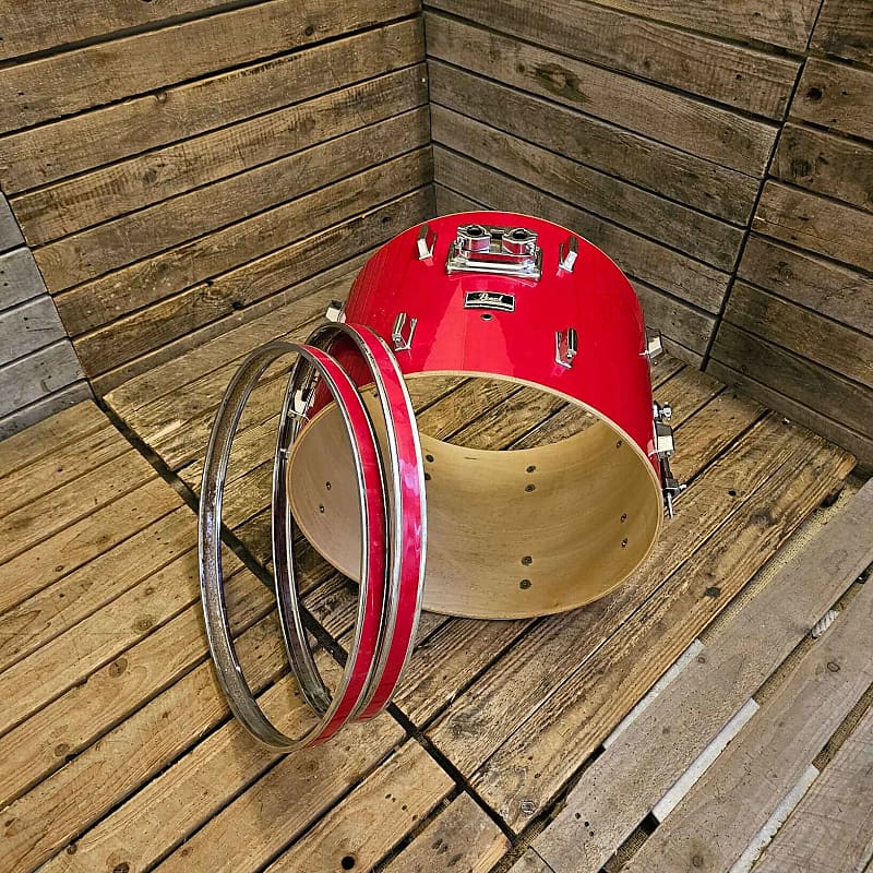 Pearl Export 22" x 16" Bass Drum SHELL, Red USED! RKBD281023 | Reverb