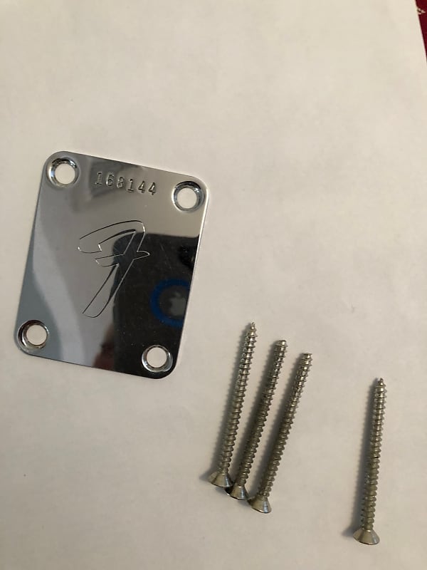 Fender Telecaster "F" plate 1966 chrome | Reverb