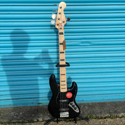 Squier Affinity Active 5 String Jazz Bass Metallic Black | Reverb UK