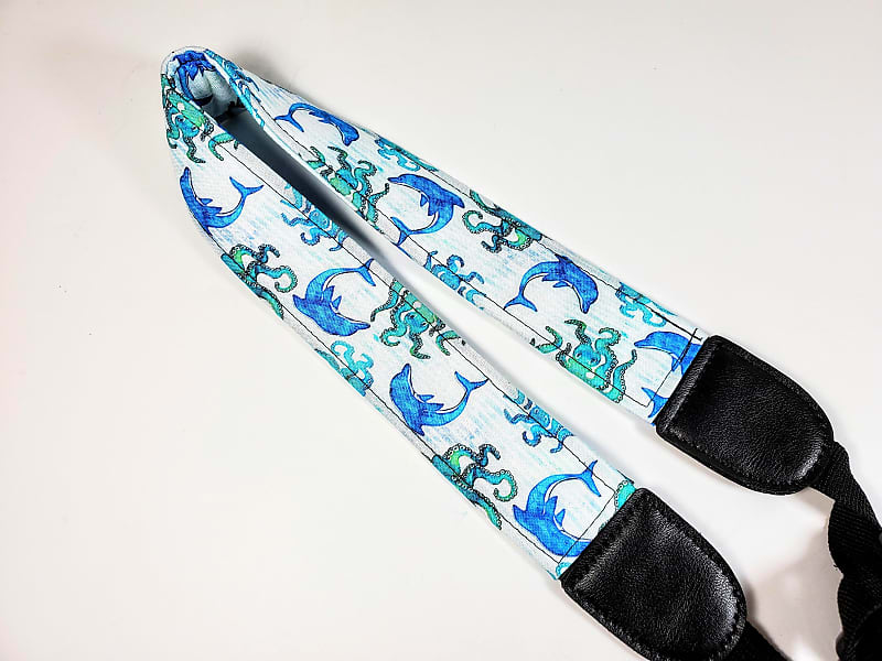 Dolphin and Octopus Ukulele Strap - Ocean Ukulele Strap | Reverb