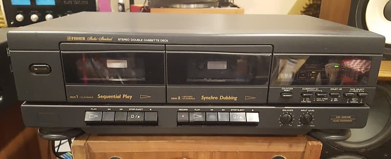 Fisher CR-W9105 Dual Cassette deck | Reverb