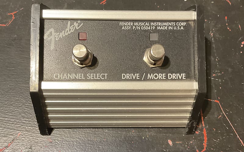 Fender 2 button footswitch channel select / drive pedal | Reverb