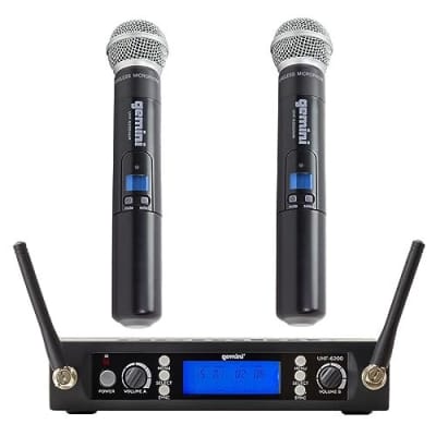 Uhf Dual Channel Wireless Handheld Microphone, Easy-To-Use | Reverb