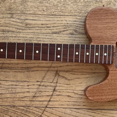Left-Handed Partscaster, Telecaster Thinline Mahogany | Reverb