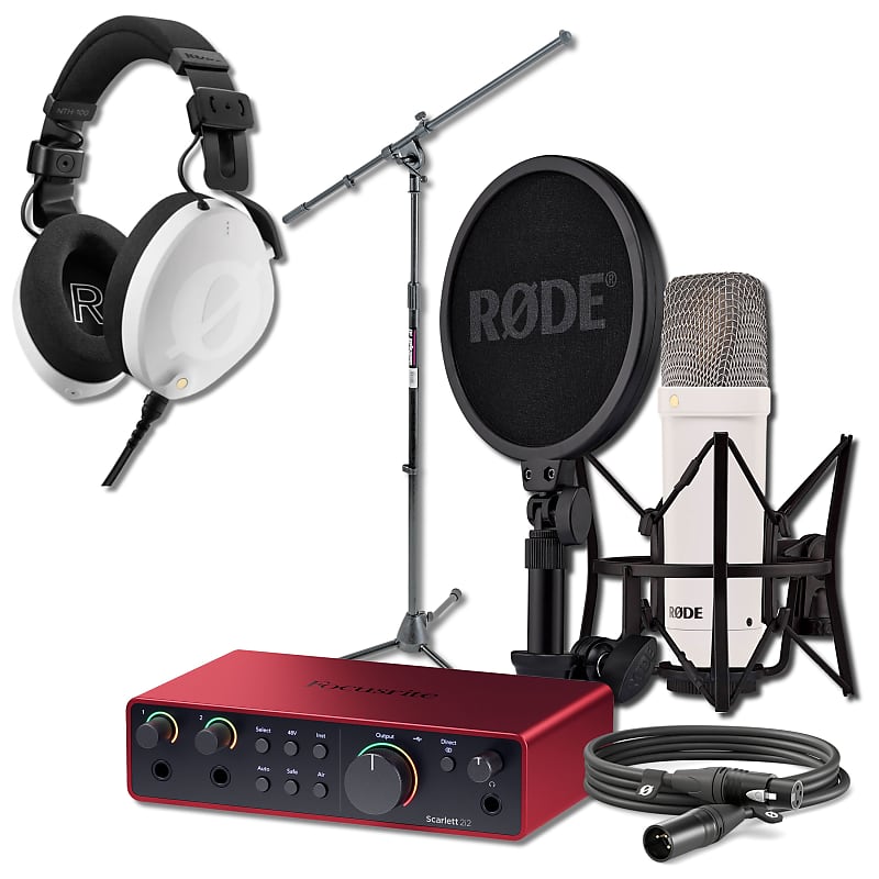Rode NT1 Signature Series Condenser Microphone (White) with | Reverb