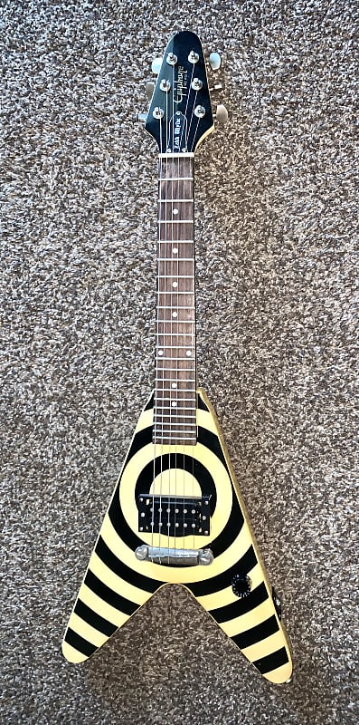 Epiphone Zakk Wylde Flying V Vee Wee travel electric guitar | Reverb