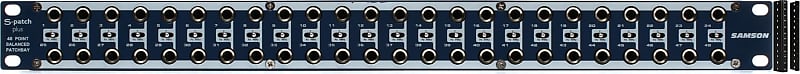 Samson S-Patch Plus 48-point Balanced Patchbay Bundle with | Reverb