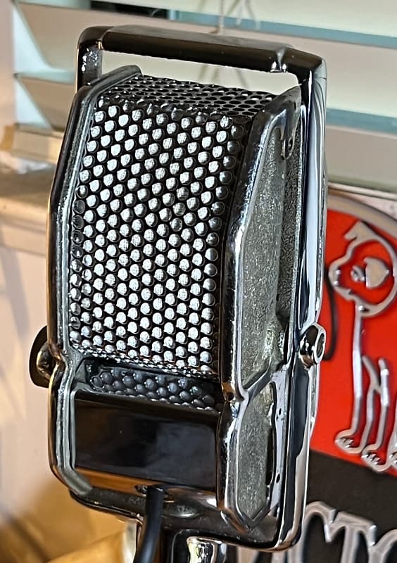 Super rare 1940's chromed Amperite SR-80 Ribbon Microphone, | Reverb