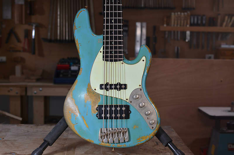 Sandberg VM5 Masterpiece Aged Bass in Roquefort Blue | Reverb