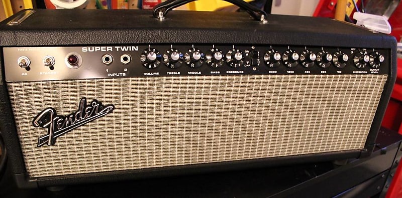 Fender Super Twin HEAD All Tube 1976 Black | Reverb