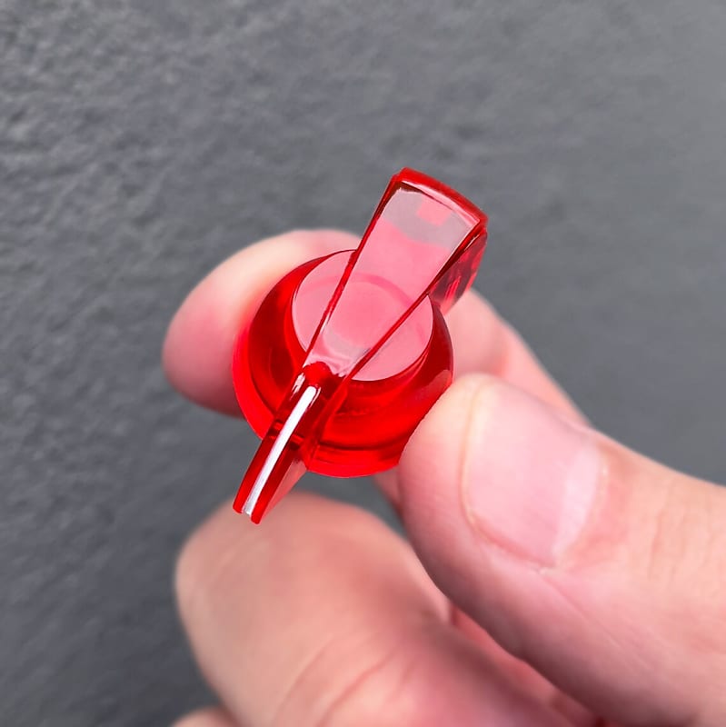 Transparent Red Chicken Head Pointer Knob | Reverb