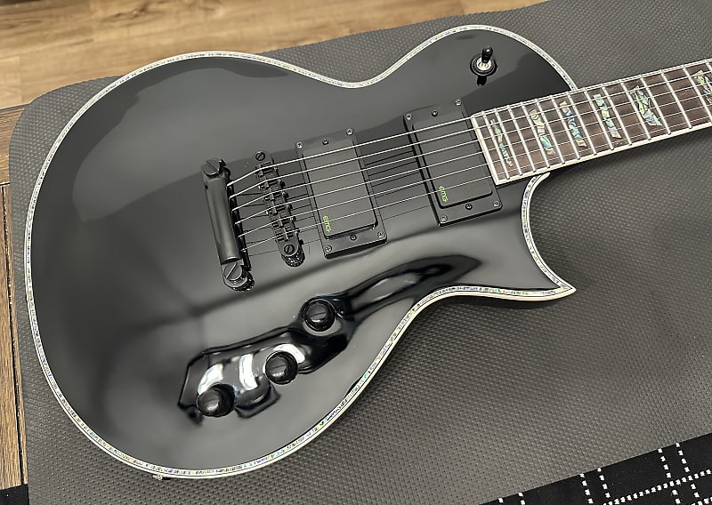 ESP LTD EC-1000 Deluxe - Gloss Black w/ Upgrades!!! | Reverb